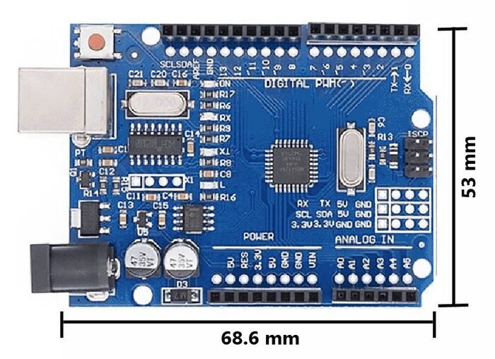 Arduino UNO SMD Genérico con su cable :: Elementecnology